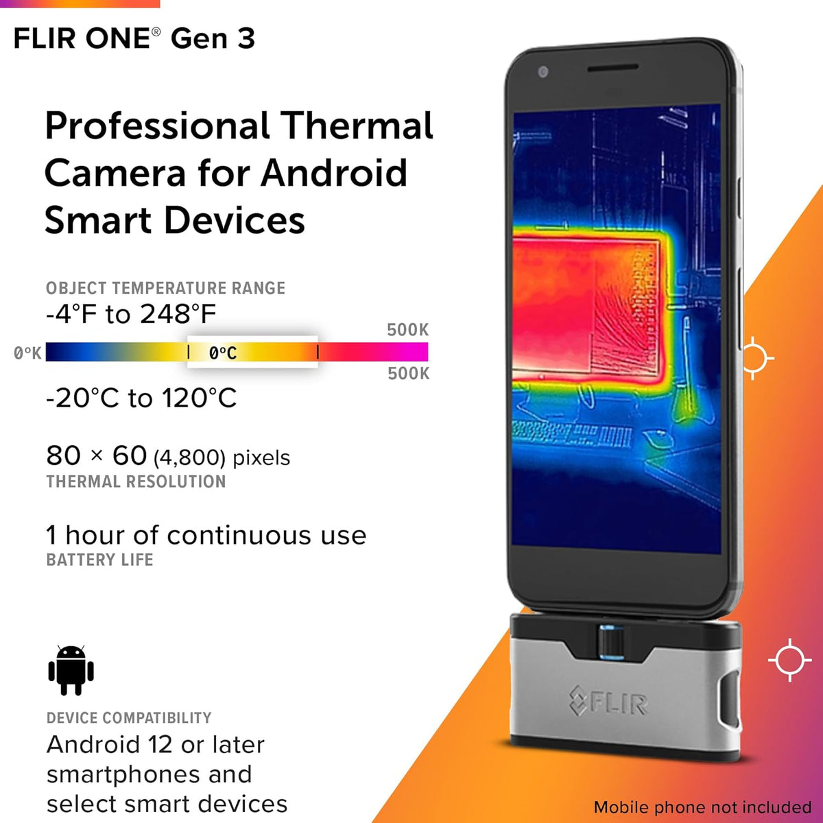 FLIR ONE Gen 3 Thermal Camera for Android Phone USB-C – Ghost Hunt ...