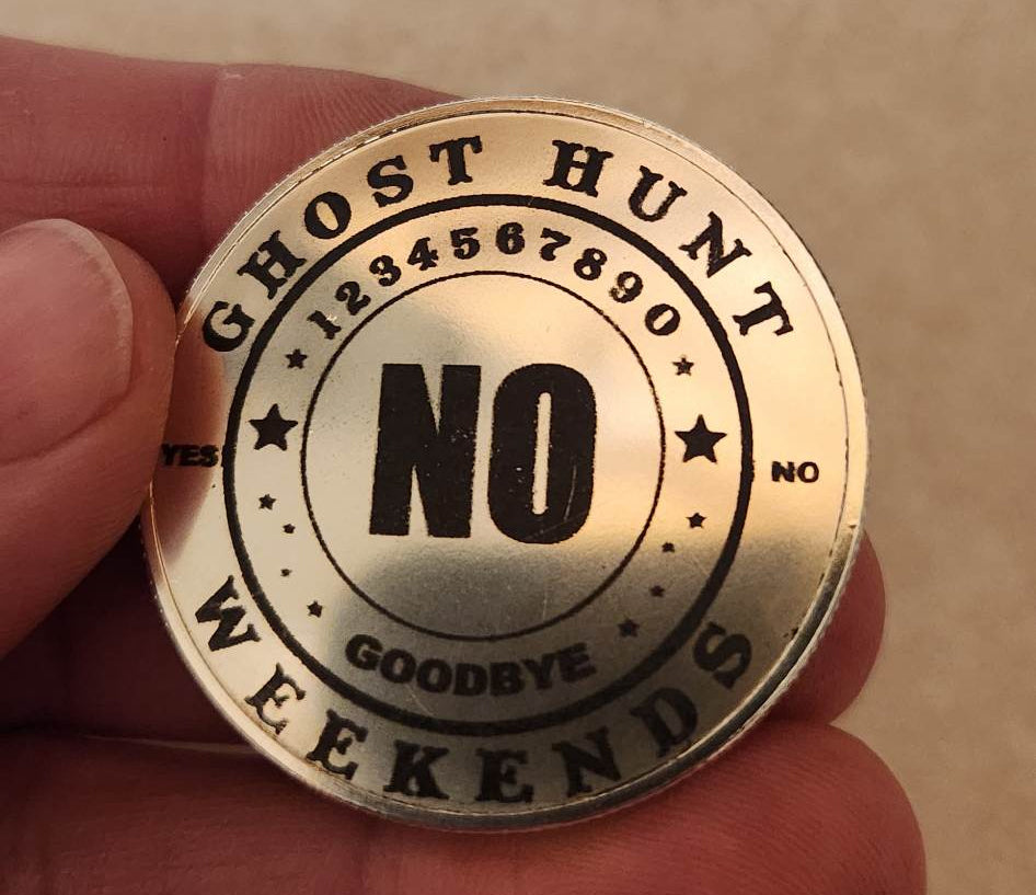 GHW Ouija Coin – Ghost Hunt Weekends Store